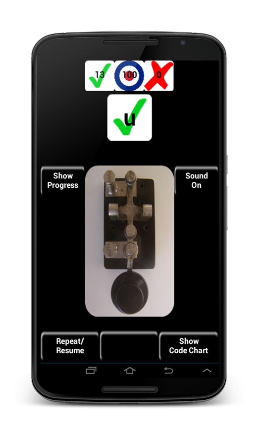 20 WPM Amateur ham radio Koch CW Morse code trainer
